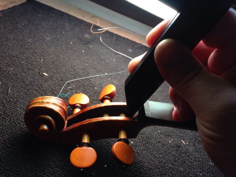 Making a Violin Nut – Triangle Strings