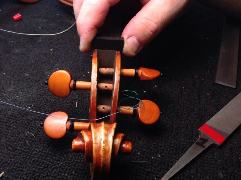 Making a Violin Nut – Triangle Strings