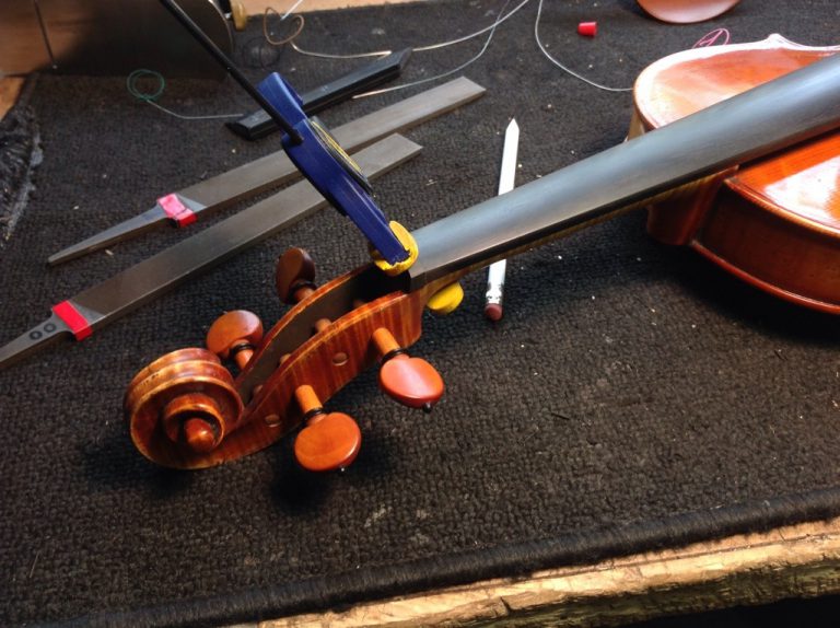 Making a Violin Nut – Triangle Strings