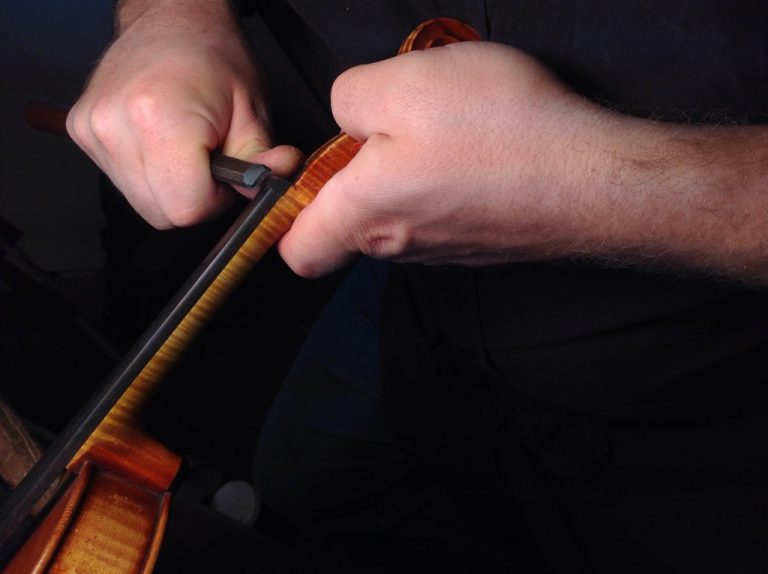 Making a Violin Nut – Triangle Strings