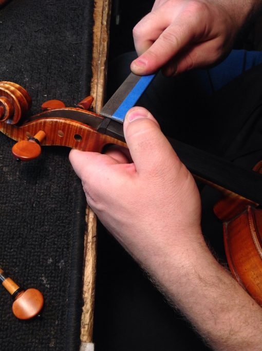 Making a Violin Nut – Triangle Strings