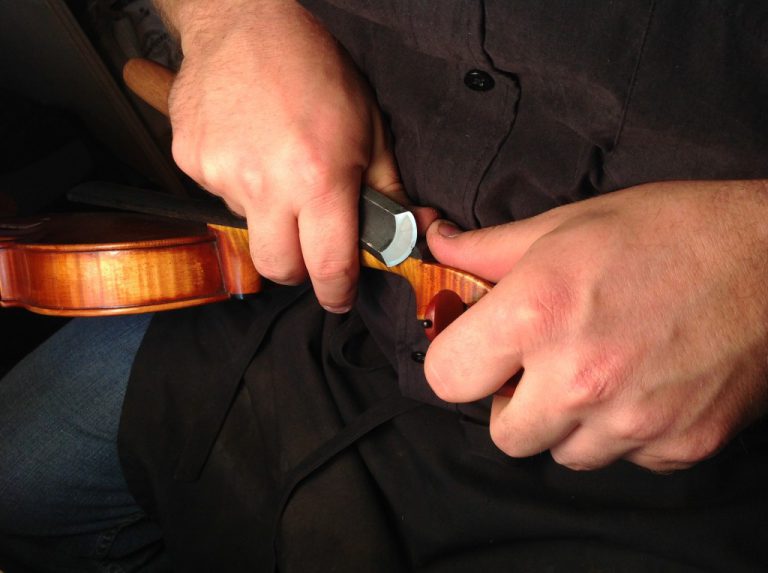 Making a Violin Nut – Triangle Strings