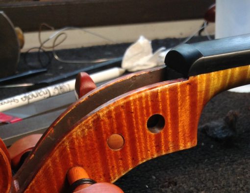 Making a Violin Nut – Triangle Strings