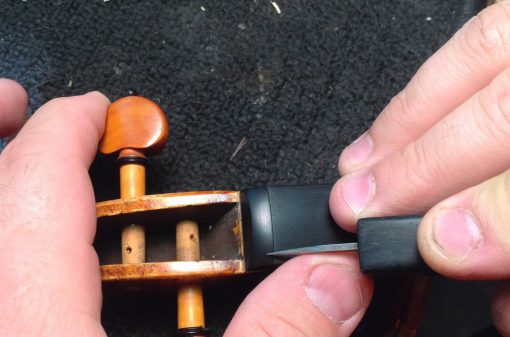 Making a Violin Nut – Triangle Strings