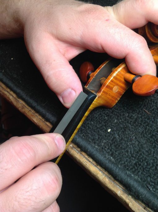 Making a Violin Nut – Triangle Strings