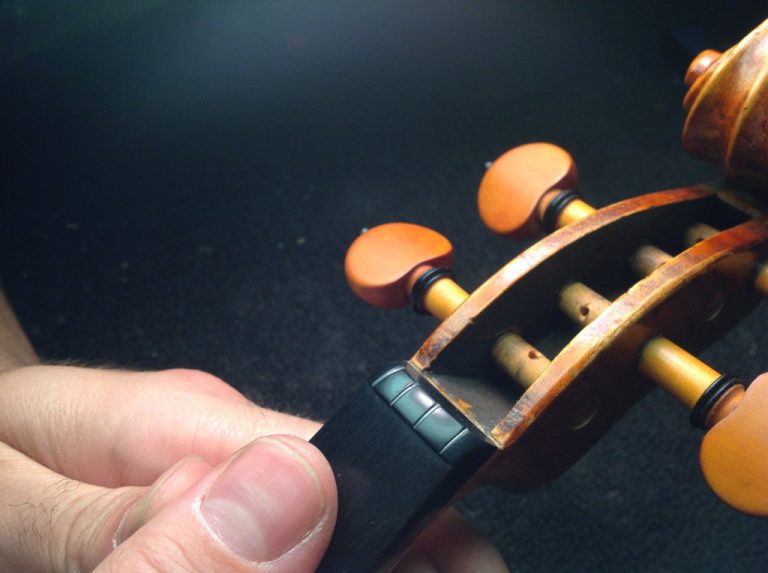 Making a Violin Nut – Triangle Strings