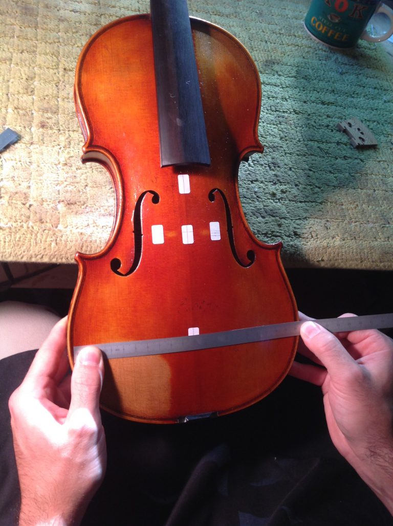 Carving A Violin Bridge – Triangle Strings
