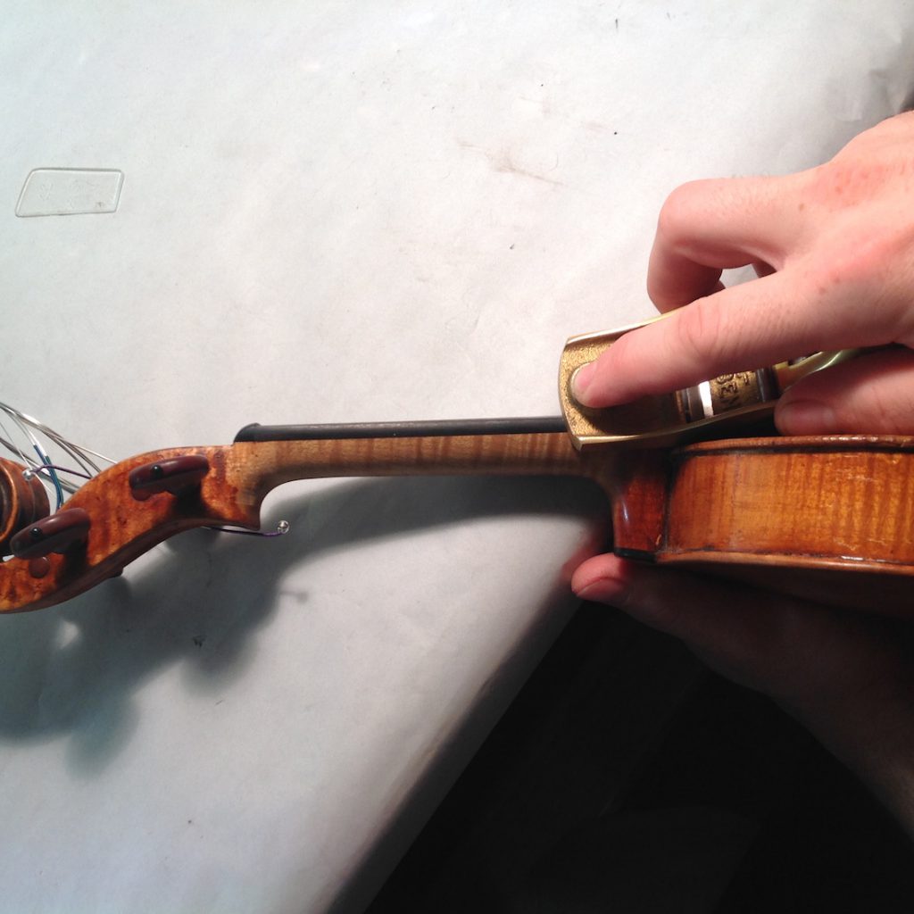 Dressing A Violin Fingerboard – Triangle Strings